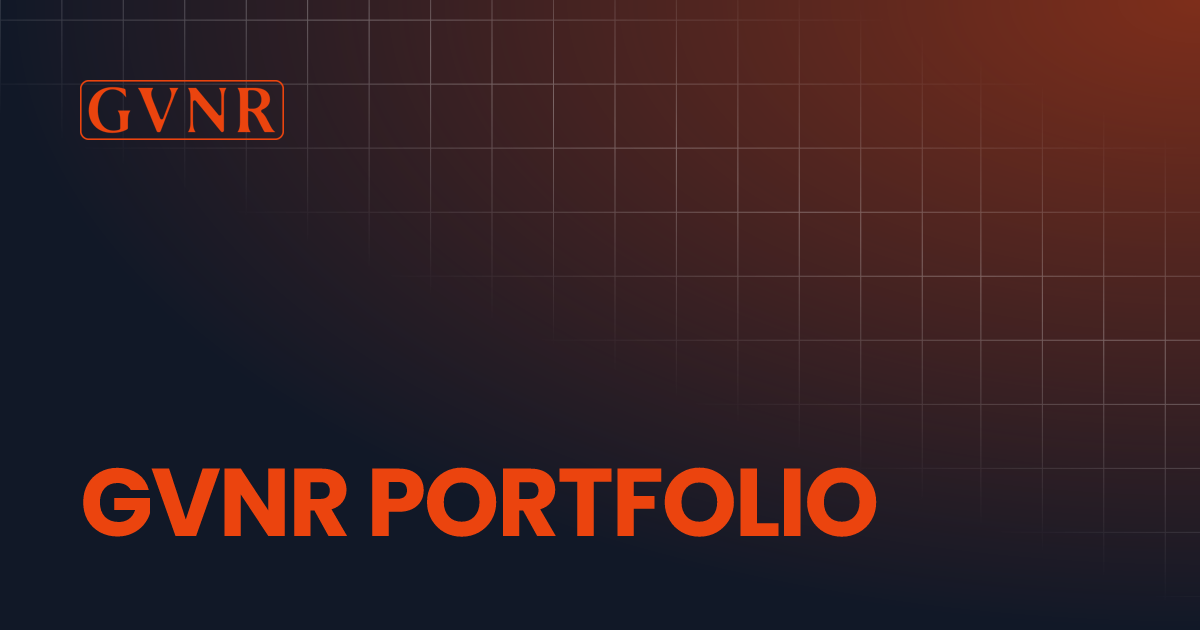 GVNR PORTFOLIO | GVNR | Permissionless Universal Control